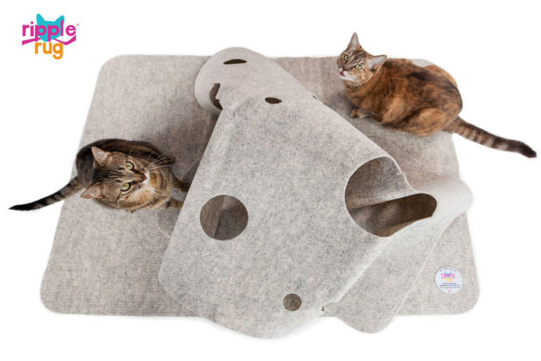 Keep Kitty Occupied This Holiday with the Ripple Rug Cat Activity Mat