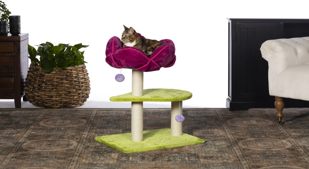 Flower Power Cat Towers Add a Pop of Spring Color to Your Home ...