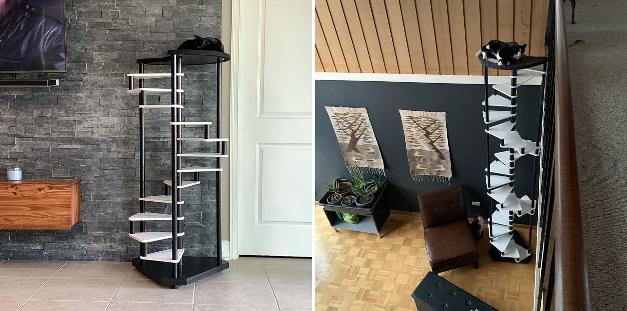 Modern Spiral Cat Trees Designed With Cats Needs In Mind • Hauspanther
