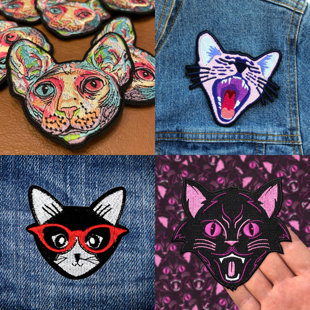 25 Embroidered Cat Patches To Adorn All Your Things • hauspanther
