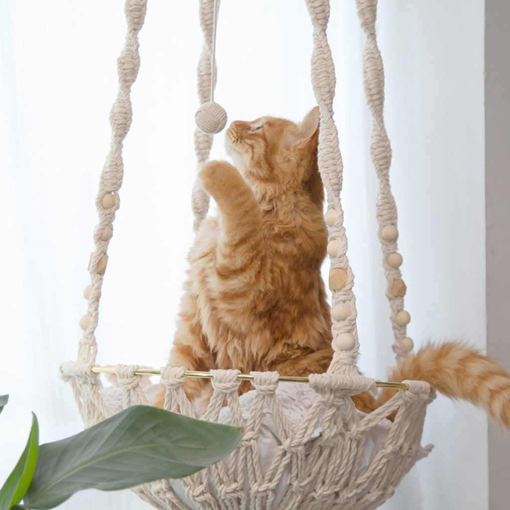 Beautiful Macrame Cat Hammocks • hauspanther