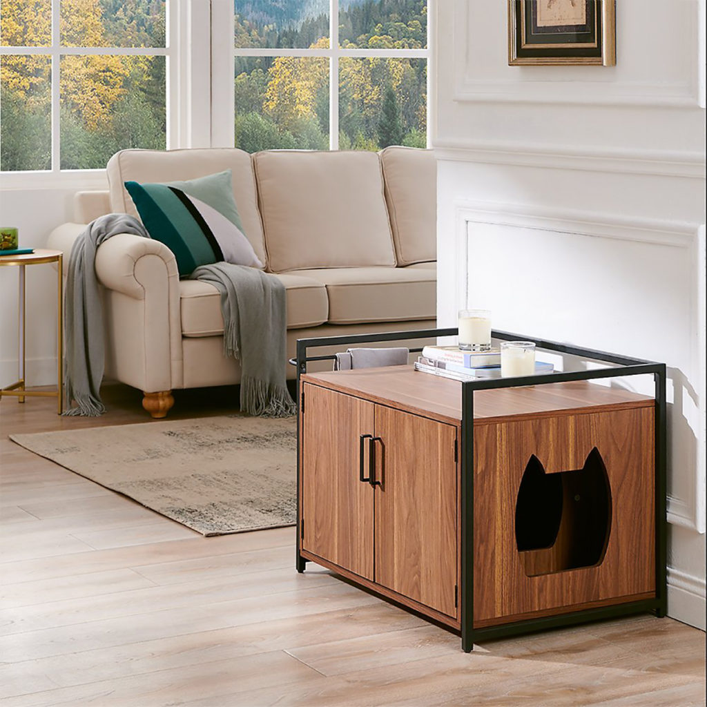 Unipaws Decorative Bench & Cat Litter Box Enclosure • hauspanther