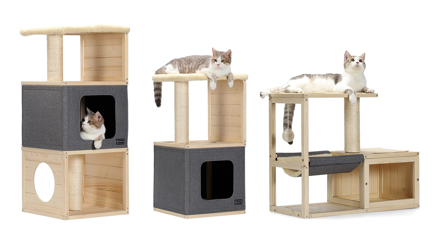 Three Modern Cat Trees • Hauspanther