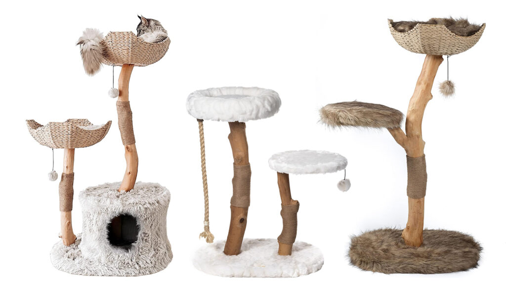 Modern Natural Wood Cat Trees from Mau Lifestyle • hauspanther