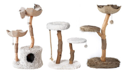 Modern Natural Wood Cat Trees from Mau Lifestyle • hauspanther