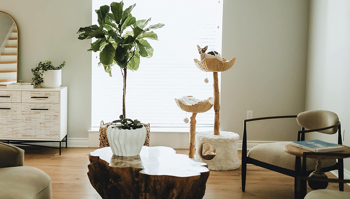 Modern Natural Wood Cat Trees from Mau Lifestyle • hauspanther