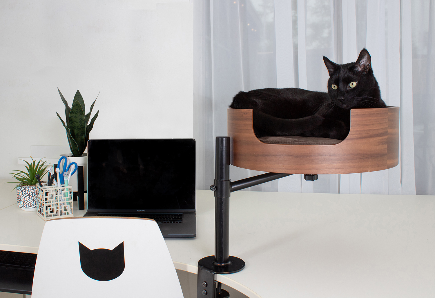 Introducing Desk Nest: The Perfect Cat Bed For Your Office! • hauspanther